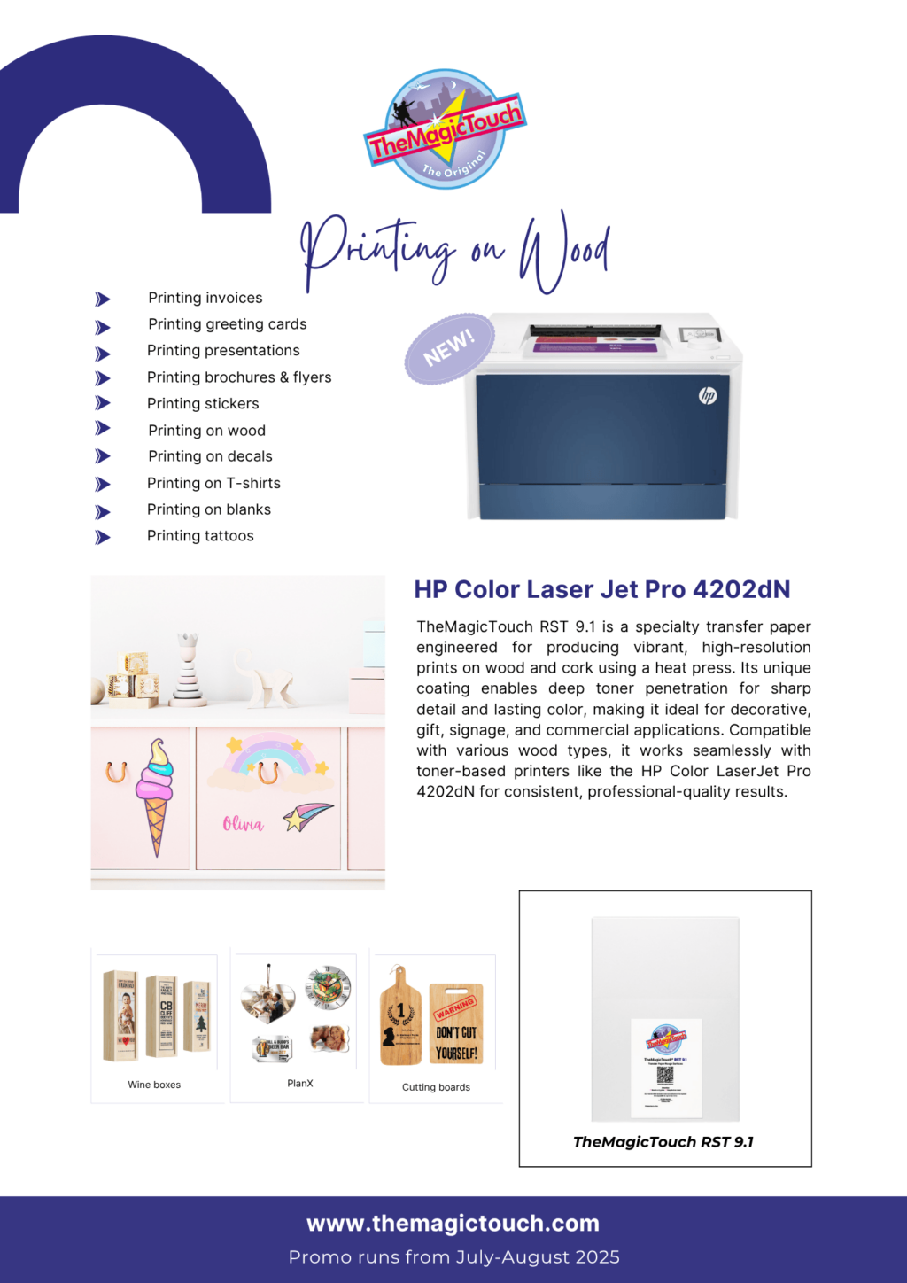 Low entry-level laserprinter for transfer paper • TheMagicTouch